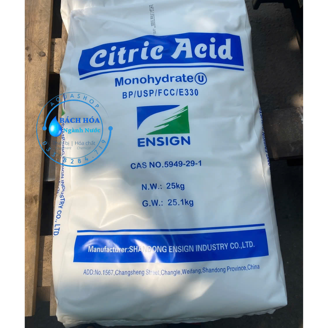 ACID CITRIC (AXIT CHANH) MONOHYDRATE 99% – 25 KG/BAO – TRUNG QUỐC ...